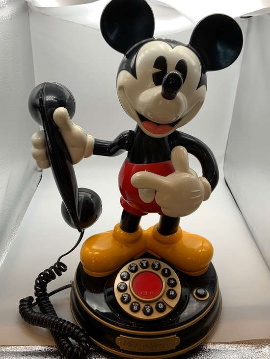 Disney | Accents | Vintage Disney Telemania Mickey Mouse Retro Old ...
